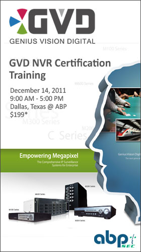 GVD NVR Training Registration | ABP Technology